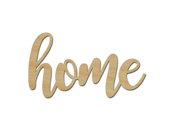 Home Unfinished Wood Cutout Connected Wooden Letters | Artistic Craft ...